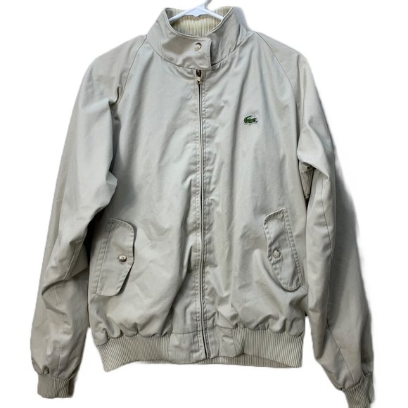 Lacoste | Jackets & Coats | Vintage 9s Lacoste X Izod Mens Harrington Jacket In Tan Size Large ...
